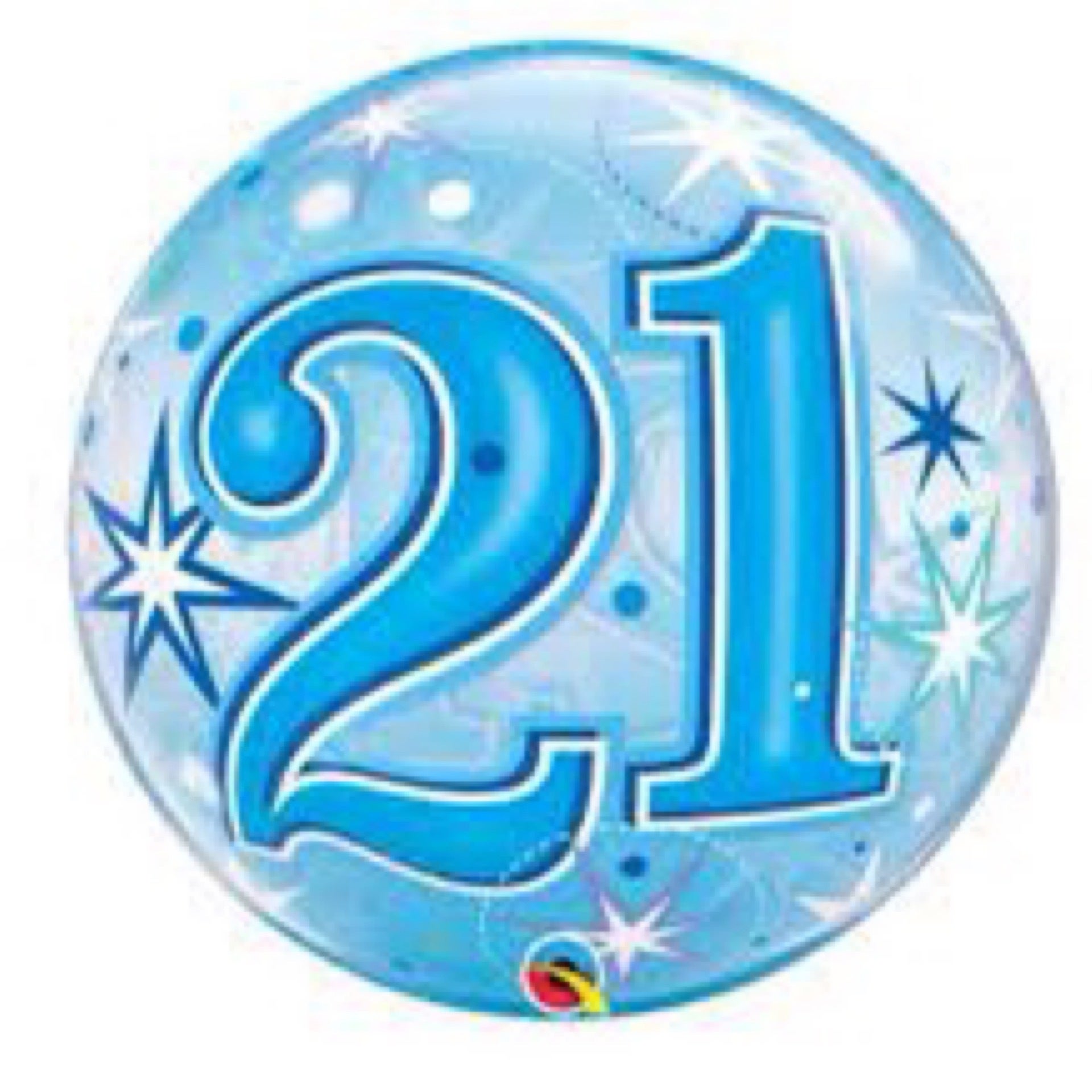 21st Bubble Blue | Balloon Worx